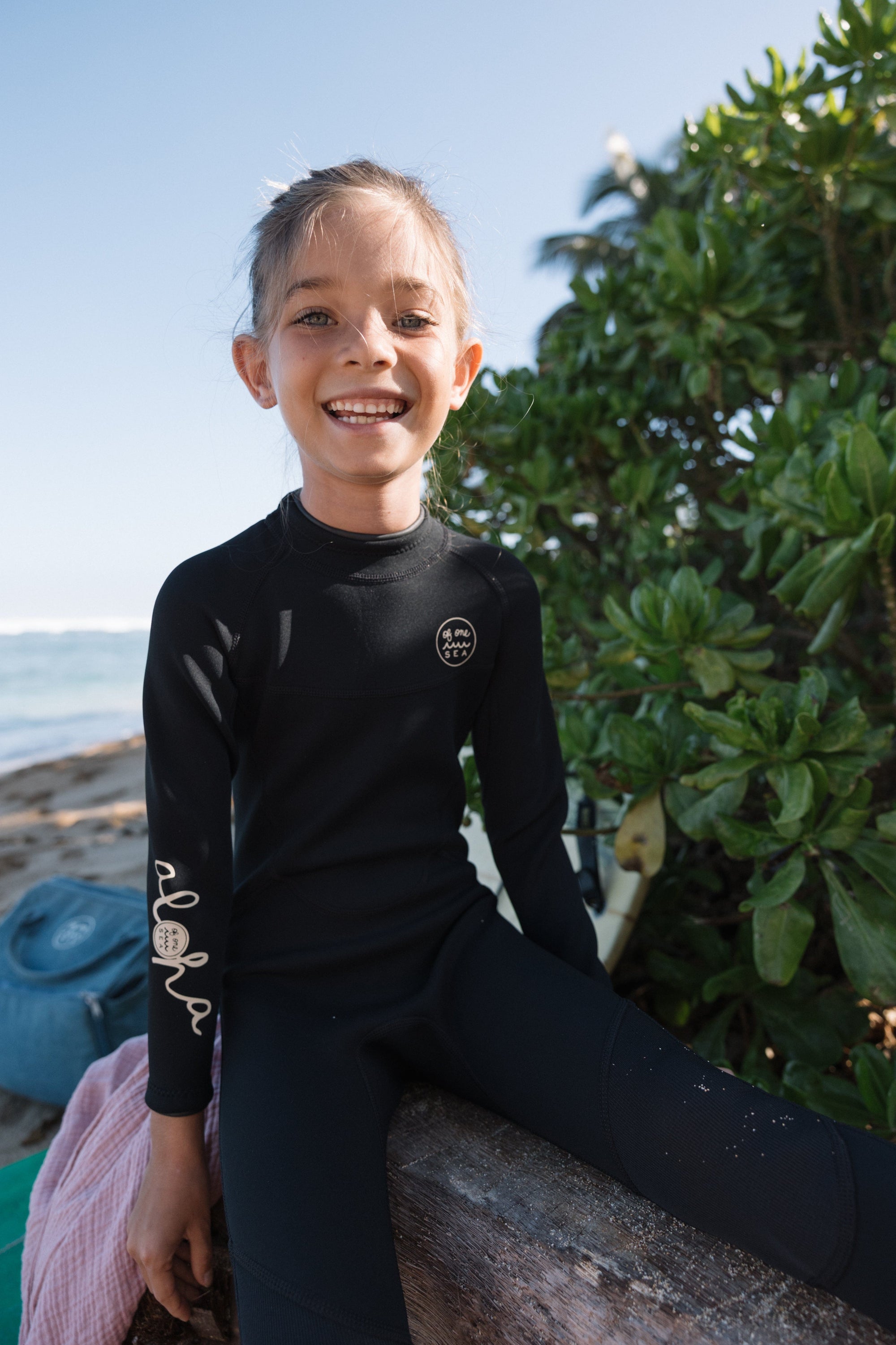 Kid's Natural Rubber Wetsuit in Long Sleeve Winter Fullsuit No - OF ONE SEA